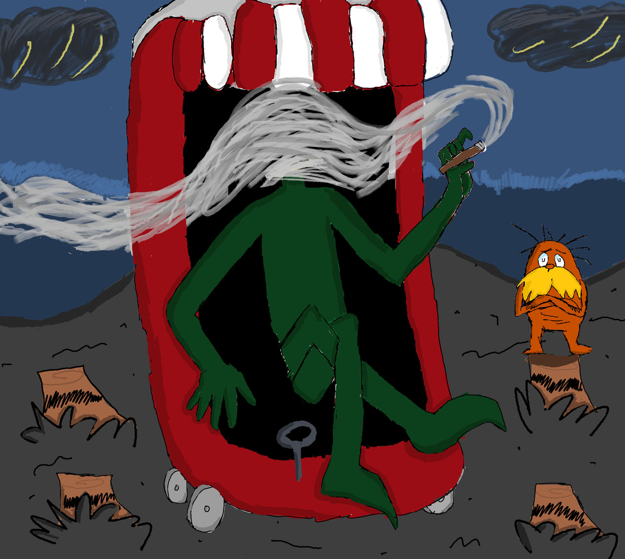 The Lorax 1972 Fan Art By Gnrationndraww On Deviantart