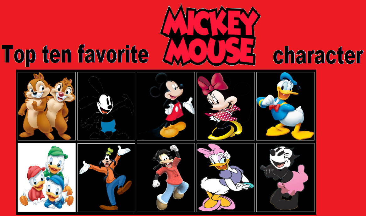 My Top Ten Favorite Mickey Mouse Characters By Morganthefandomgirl On Deviantart