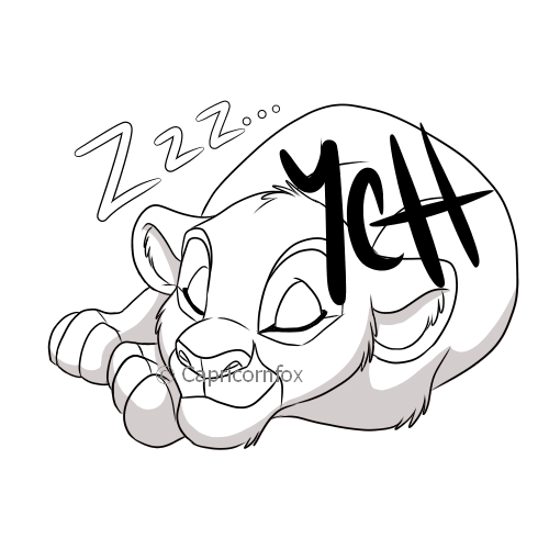 Sleeping Ych By Capricornfox On Deviantart