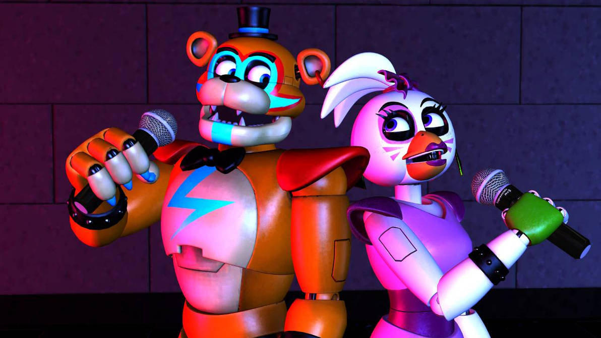 Glamrock Freddy X Glamrock Chica Sfm Poster By Gwenalvarez36 On Deviantart
