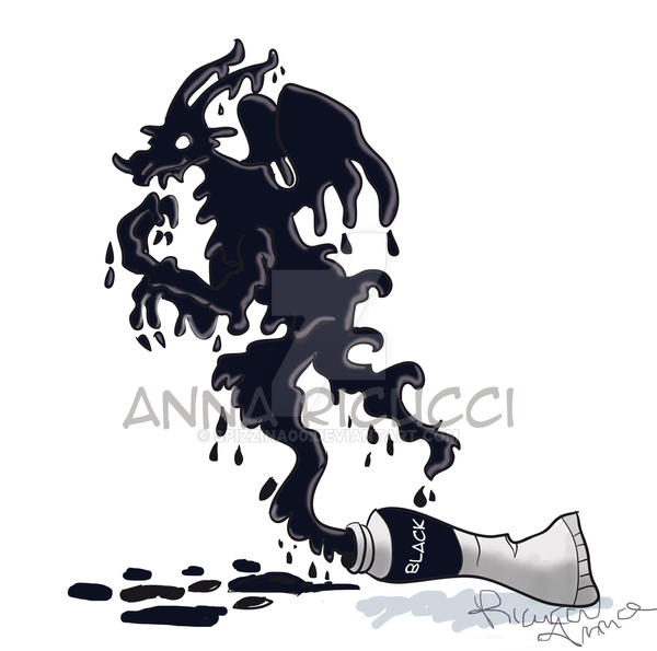 Black Colour Dragon By Spizzina00 On Deviantart