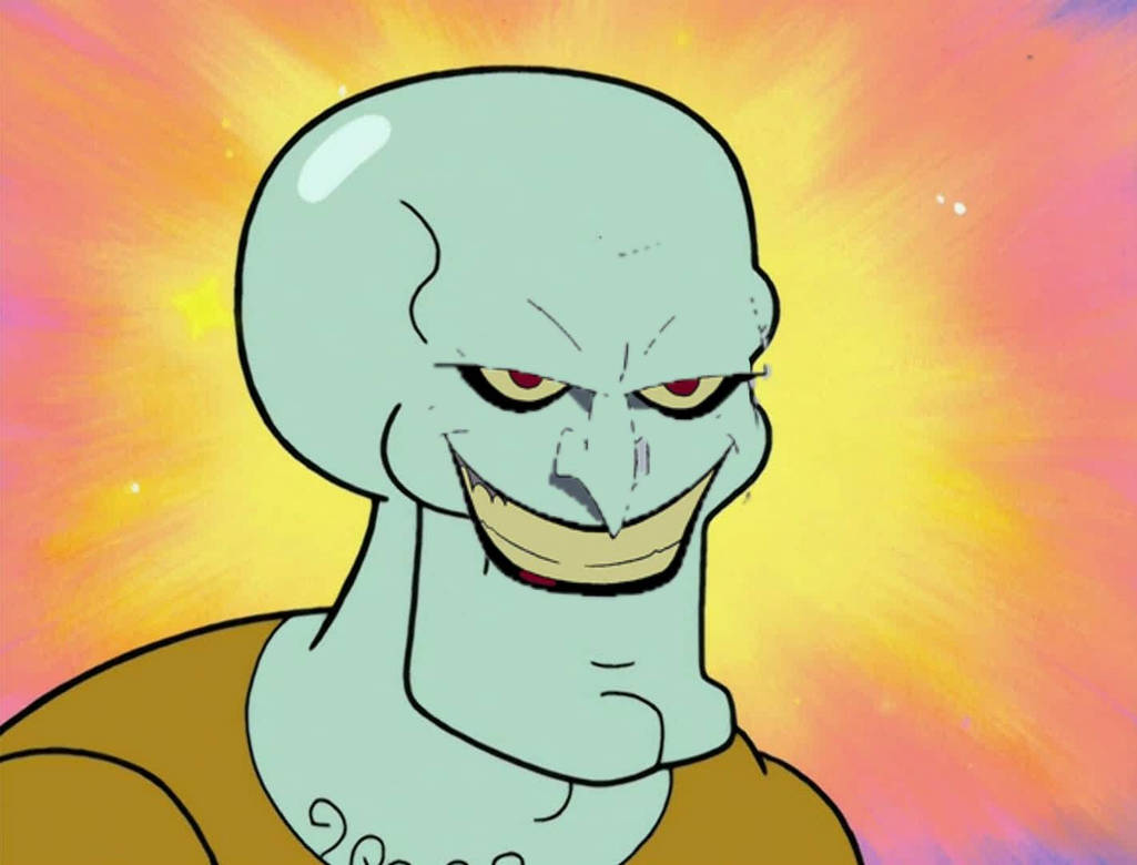 Handsome Squidward With Jokers Face By Tabrizshadow On Deviantart