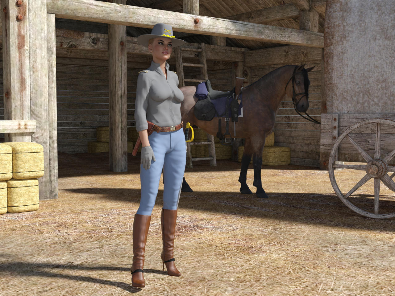 Confederate States Cavalry Female By Freemike07 On Deviantart