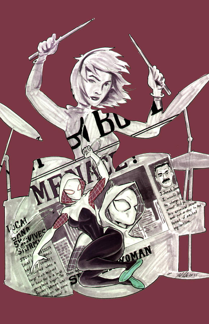 Spider Gwen Drums By Shinlyle On Deviantart
