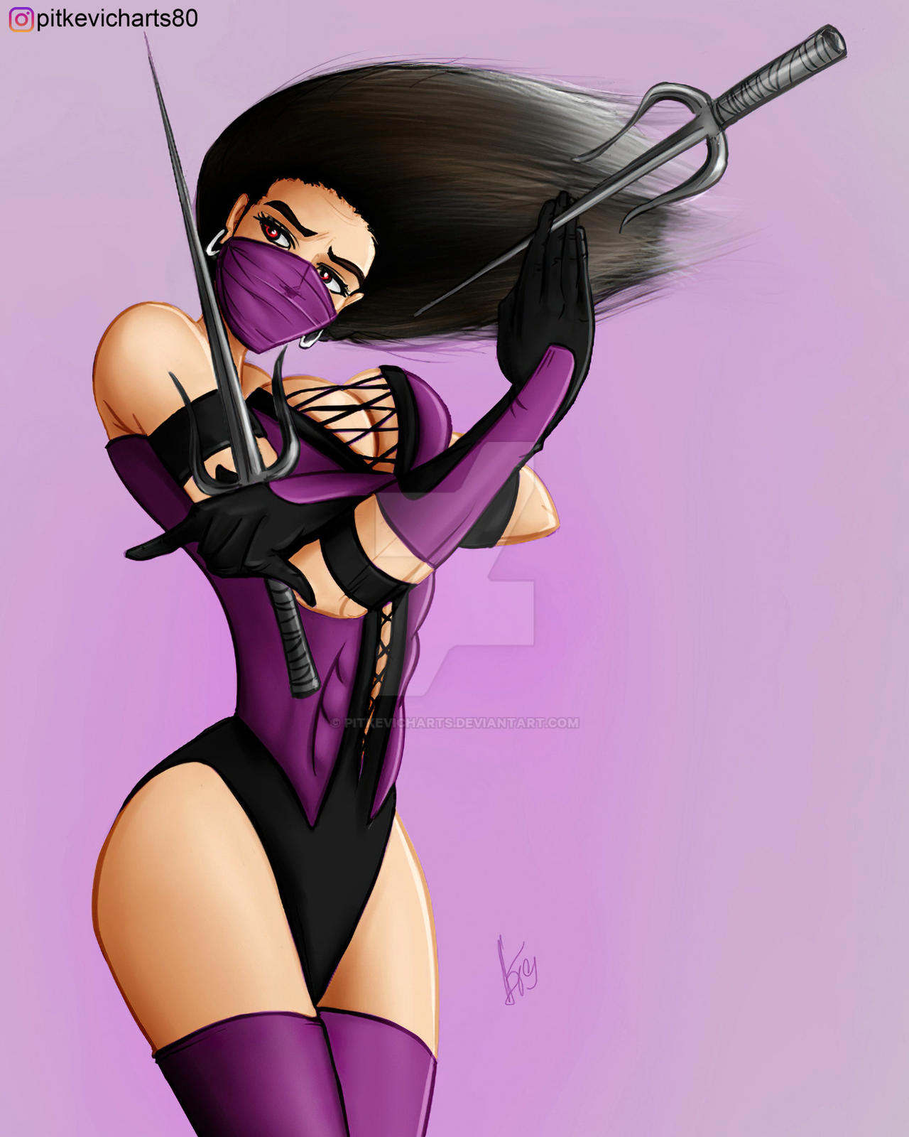 Fan Art Of Mileena Mortal Kombat 3 New Version By Pitkevicharts On
