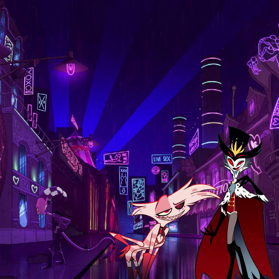 Angel Dust Flirts With Stolas By Shadeblade69 On Deviantart