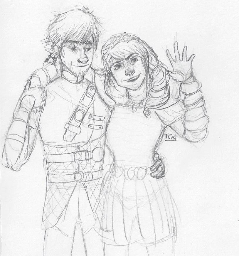 Hiccup X Astrid On Httyd2 Fan Art Deviantart