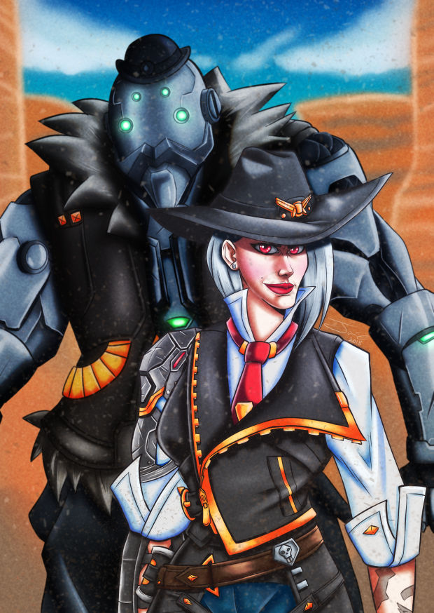 Ashe And Bob By Sanaon On Deviantart