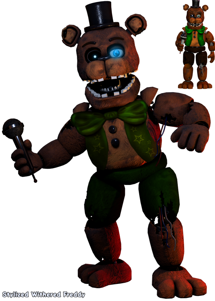 Fnaf Vr Stylized Withered Freddy Hw Edit By Zachfoxnow On Deviantart