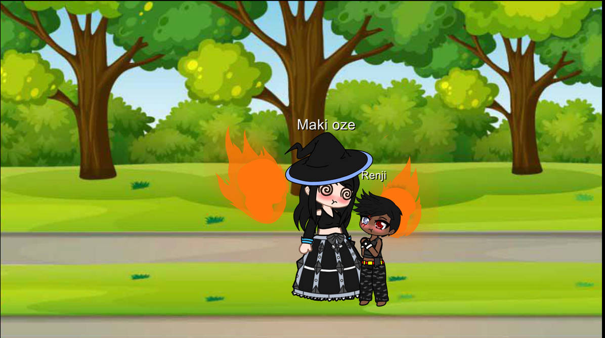Maki Oze Meets Renji By Broly10k On Deviantart