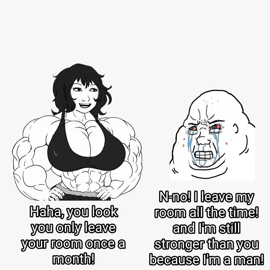 Muscle Girl Wojak Meme 4 By Caldawsom On Deviantart