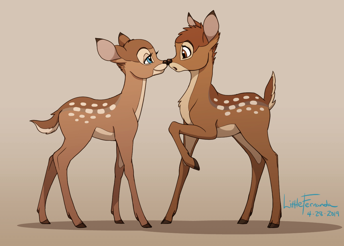 Bambi and Faline Redrawn 2019 by littleFernanda on DeviantArt Bambi and Faline Redrawn 2019 by littleFernanda on DeviantArt