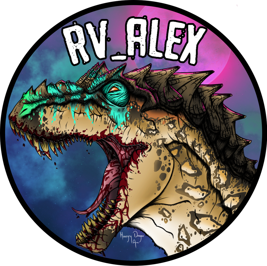 Hyperendocrin Tyrannosaurus Rex Discord Badge By Hungrydragonarts On