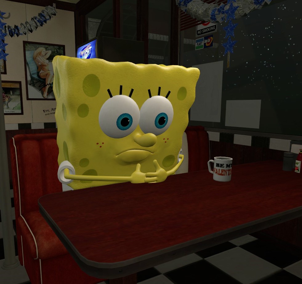 Spongebob Thinking Meme Gmod Recreation By Yange2000 On Deviantart