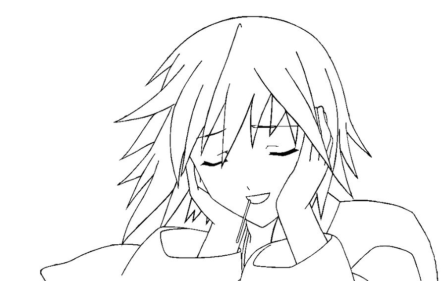 Mizore Lineart By Yuri12inuzuka On Deviantart