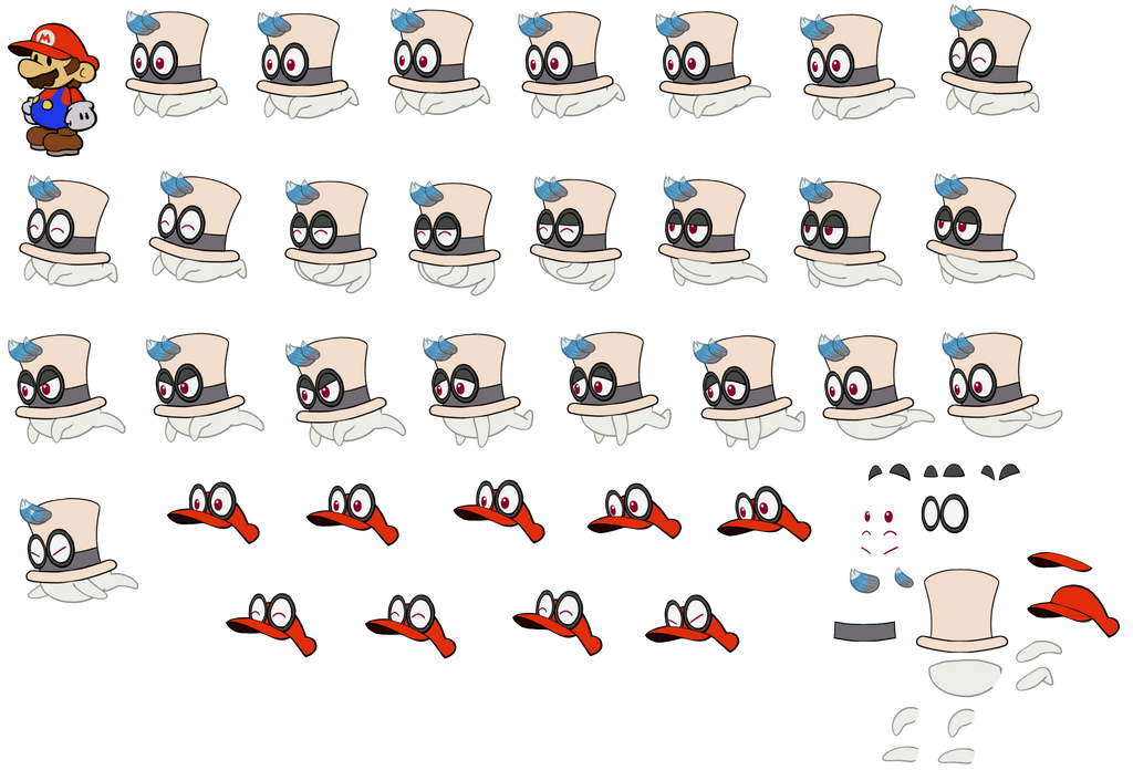 Cappy (Paper Mario Style) by DerekminyA on DeviantArt Cappy (Paper Mario Style) by DerekminyA on DeviantArt