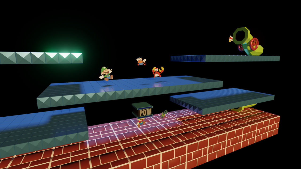 Mario Bros Arcade (Paper Mario-Style) by DerekminyA on DeviantArt Mario Bros Arcade (Paper Mario-Style) by DerekminyA on DeviantArt