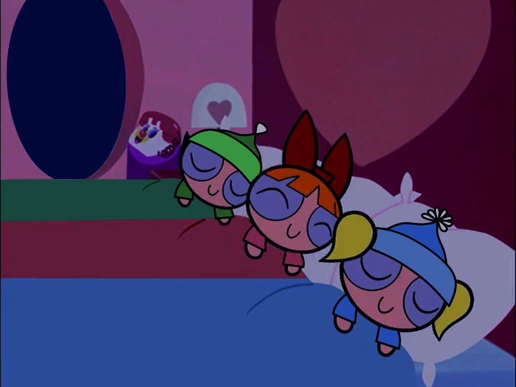 The Powerpuff Girls Sleep In Their Winter Clothes By Ianandart Back Up 3 On Deviantart