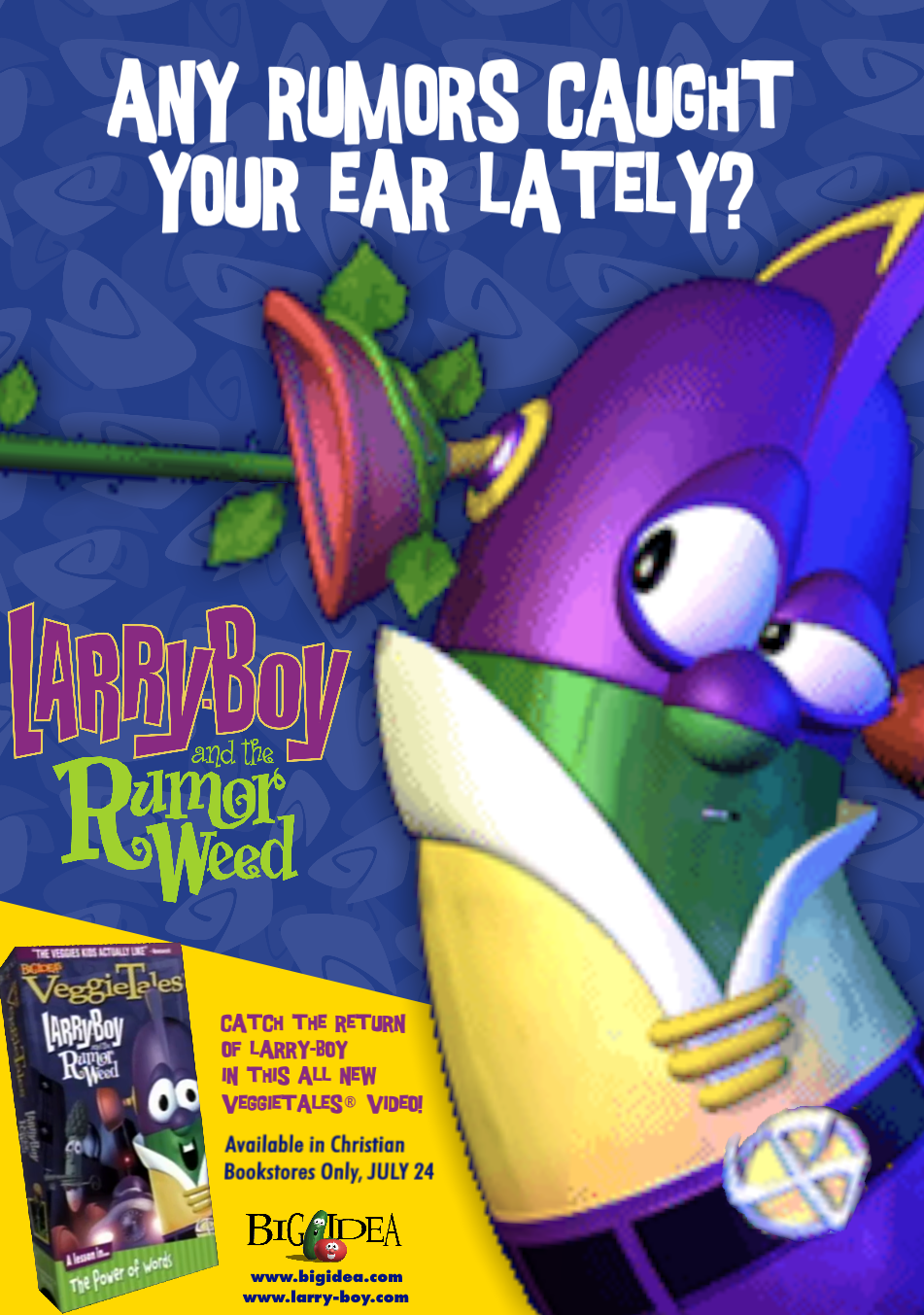 LarryBoy and the Rumor Weed Newspaper Ad Colorized by IanandArt-Back-Up ... LarryBoy and the Rumor Weed Newspaper Ad Colorized by IanandArt-Back-Up ...