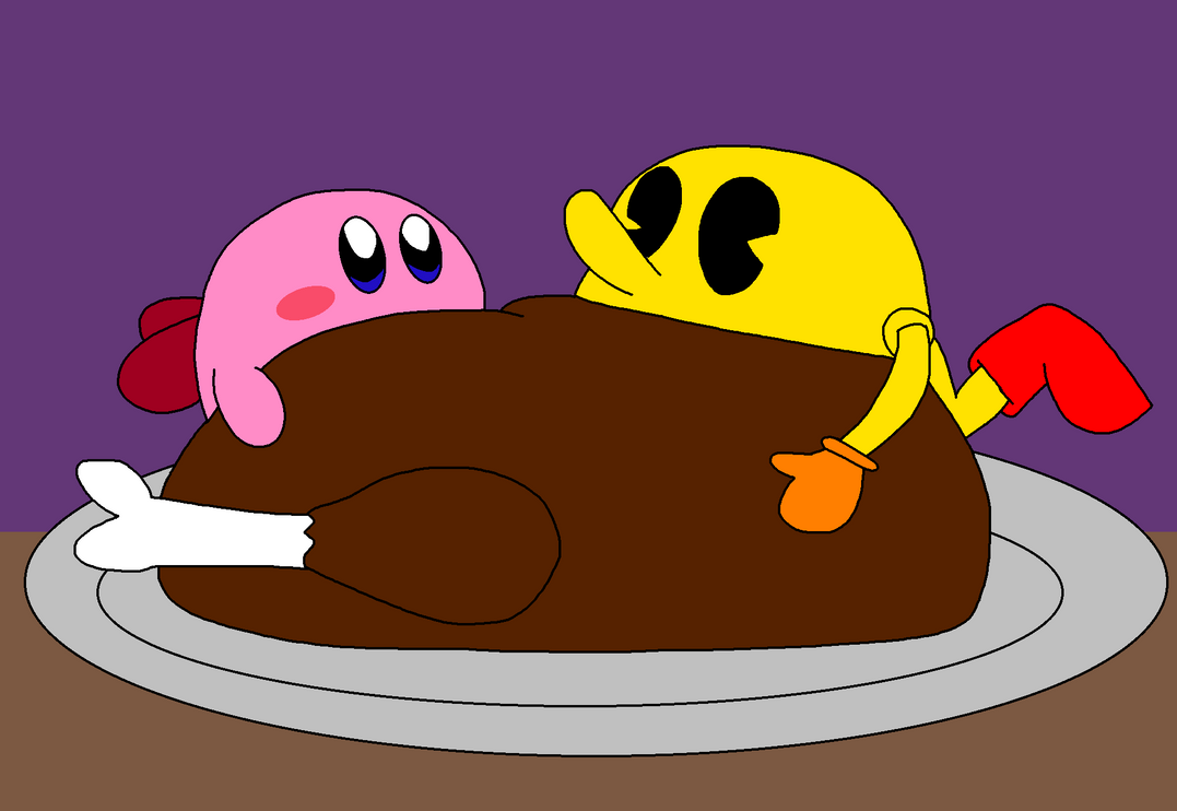 Kirby And Pac-man Eating Thanksgiving by richsquid1996 on DeviantArt Kirby And Pac-man Eating Thanksgiving by richsquid1996 on DeviantArt