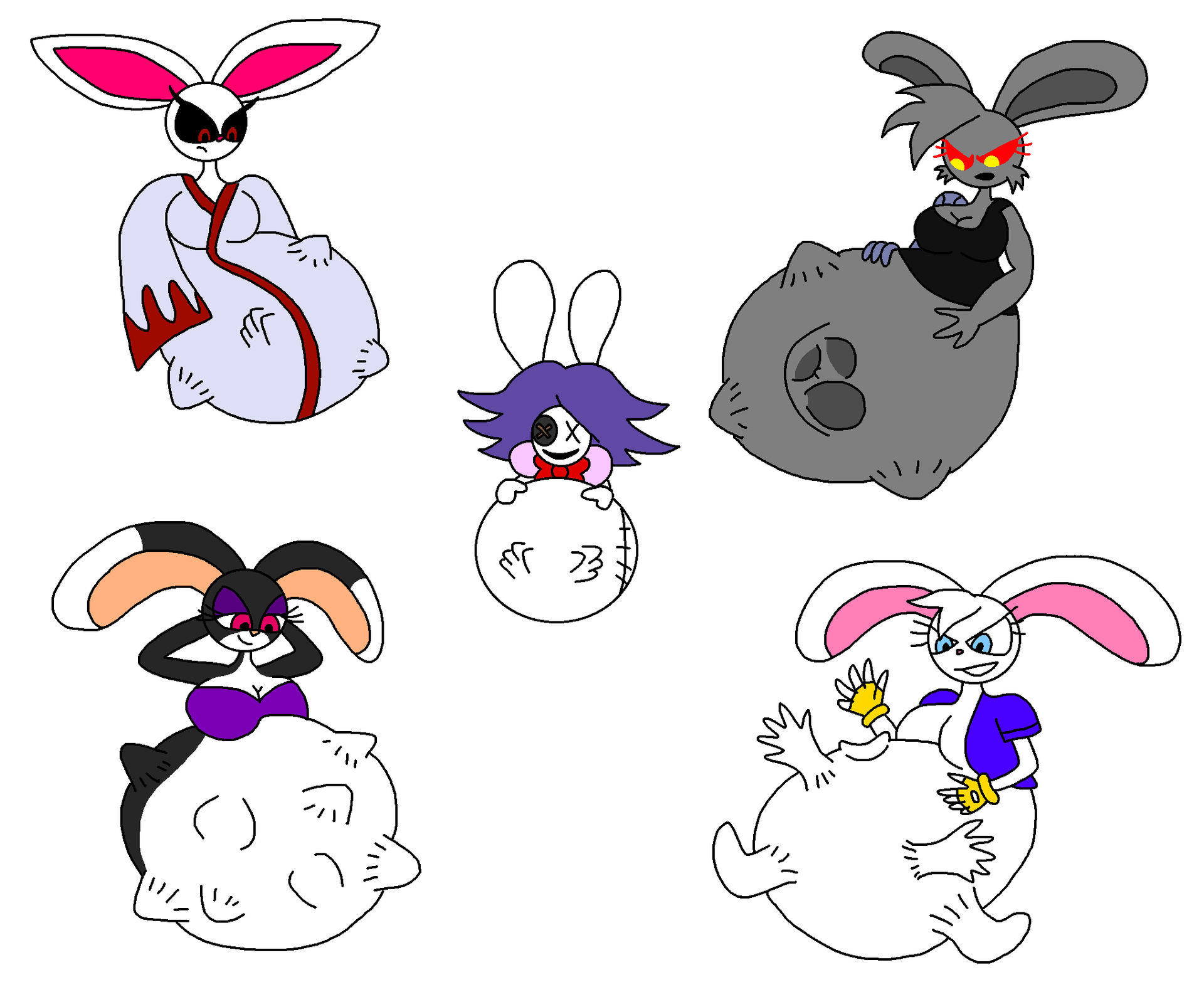 Five Bunny Girls Vore By Richsquid1996 On Deviantart