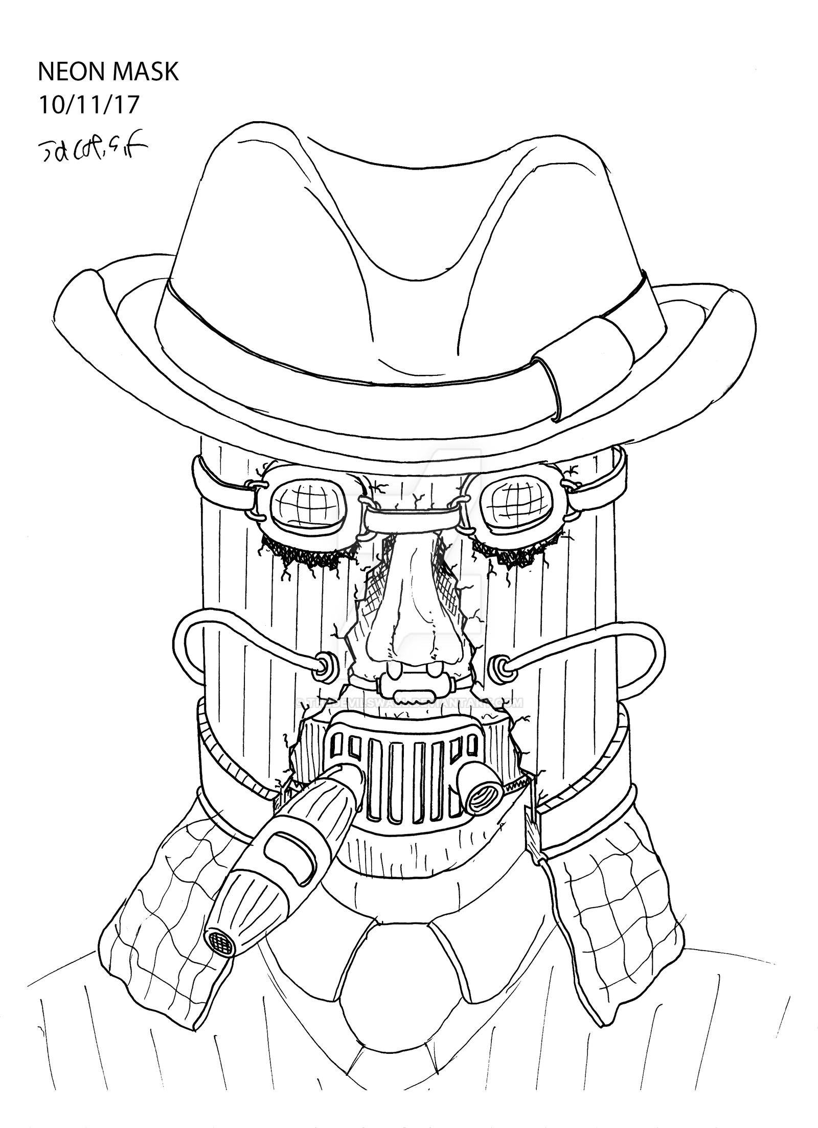 Neon Mask By Thedevilswall On Deviantart