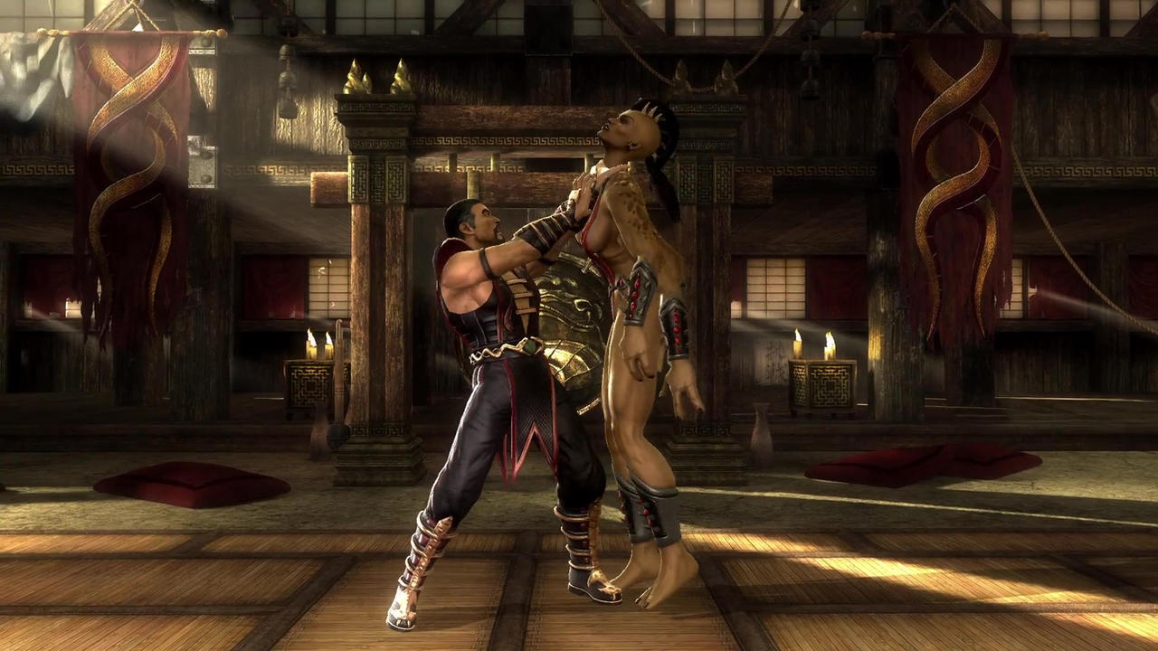 Shang Tsung Choke On Sheeva Ryona 2 By Robinsryona On Deviantart