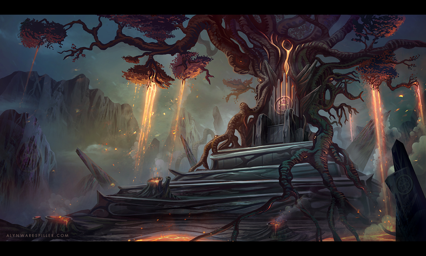 Lava Tree Throne by AlynSpiller on DeviantArt Lava Tree Throne by AlynSpiller on DeviantArt