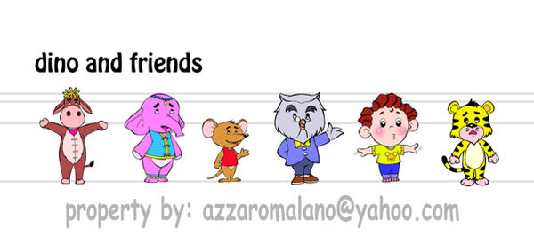 character dino and friends by azzaromalano on DeviantArt