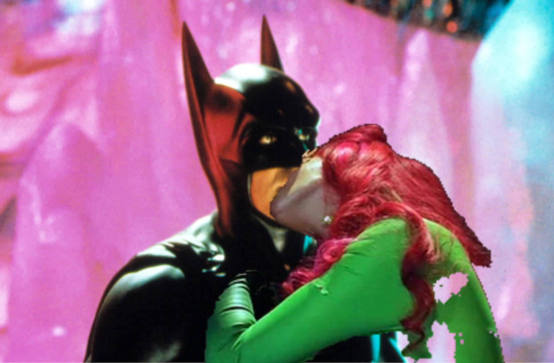 Poison Ivy Kisses Batman By Ivysgreenknight On Deviantart