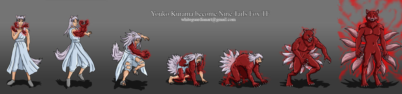 Youko Kurama Become Nine Tails Fox Tf By Whiteguardian On Deviantart