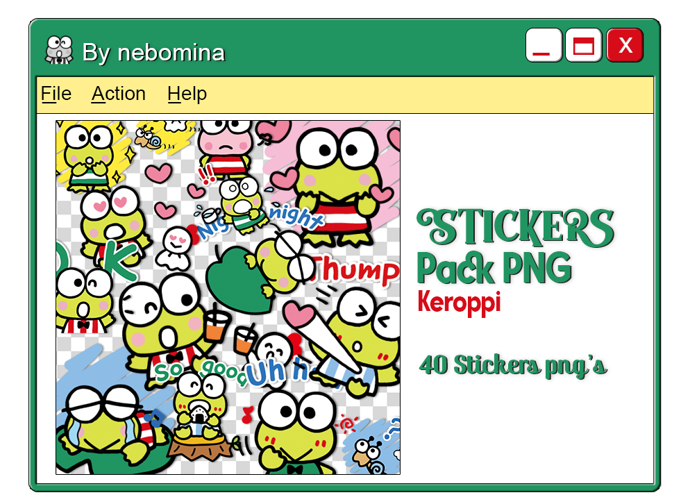 11 Sticker Pack Png Keroppi By Nebomina On Deviantart