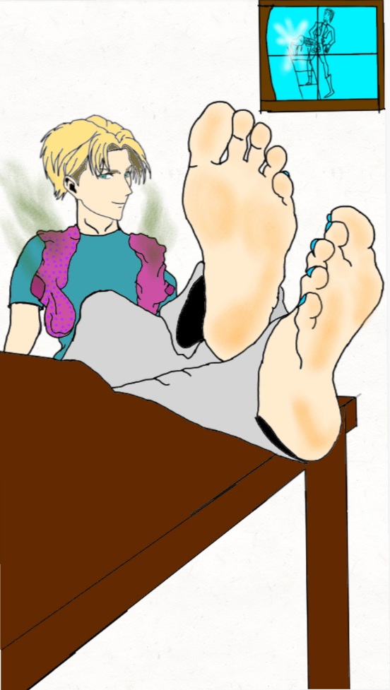 Nanaba Shingeki No Kyojin Feet Nail Polish Blue By Editsfeetlove On Deviantart