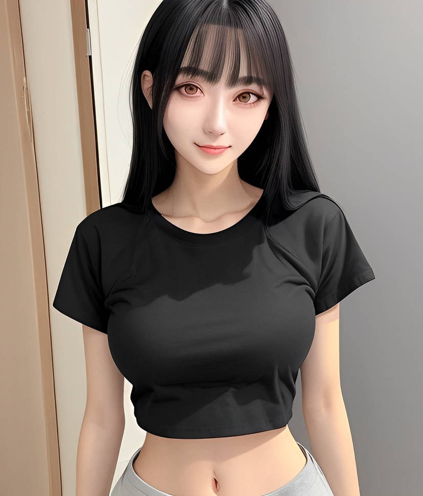 Sexy Cute Busty Casual Girl By Jibrilsexyai0 On Deviantart