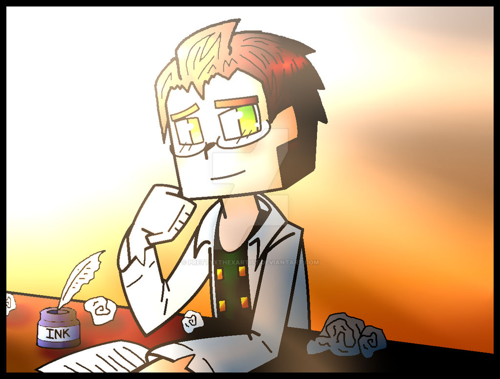 Minecraft Story Mode Aiden The Writer By Prettyxthexartist On Deviantart