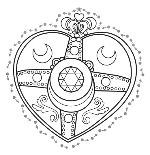 Heart Moon Brooch Pgsm By Moon Shadow 1985 On Deviantart