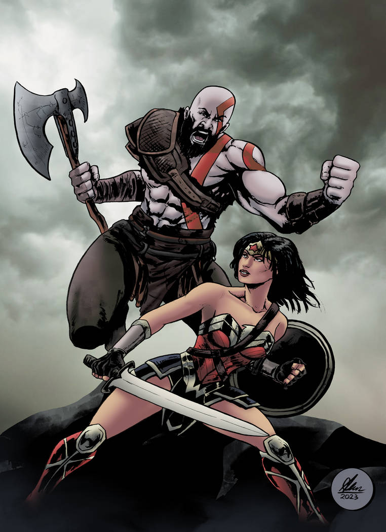 Kratos Vs Wonder Woman By 4l4n17 On Deviantart