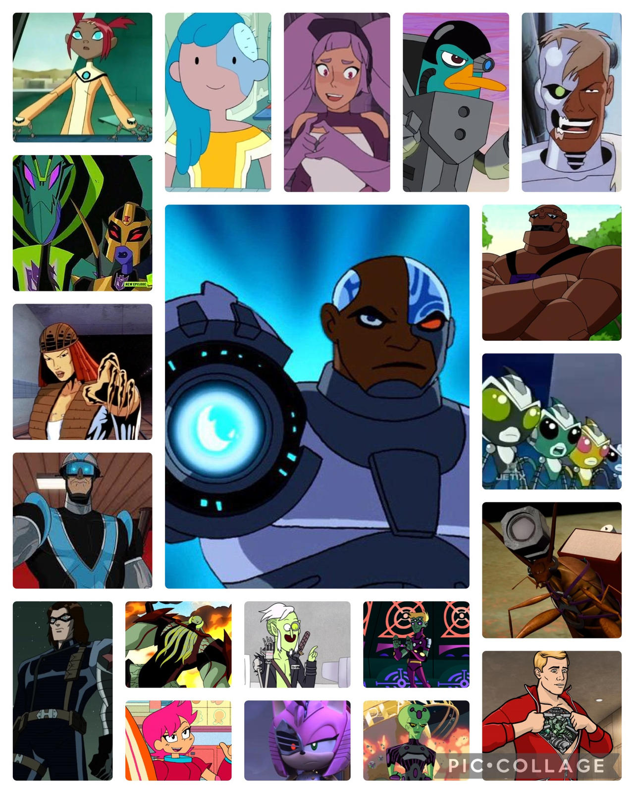 Cartoon Cyborgs Collage By Nakuuro On Deviantart