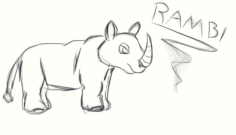 Rambi The Rhino By Twilightberry On Deviantart