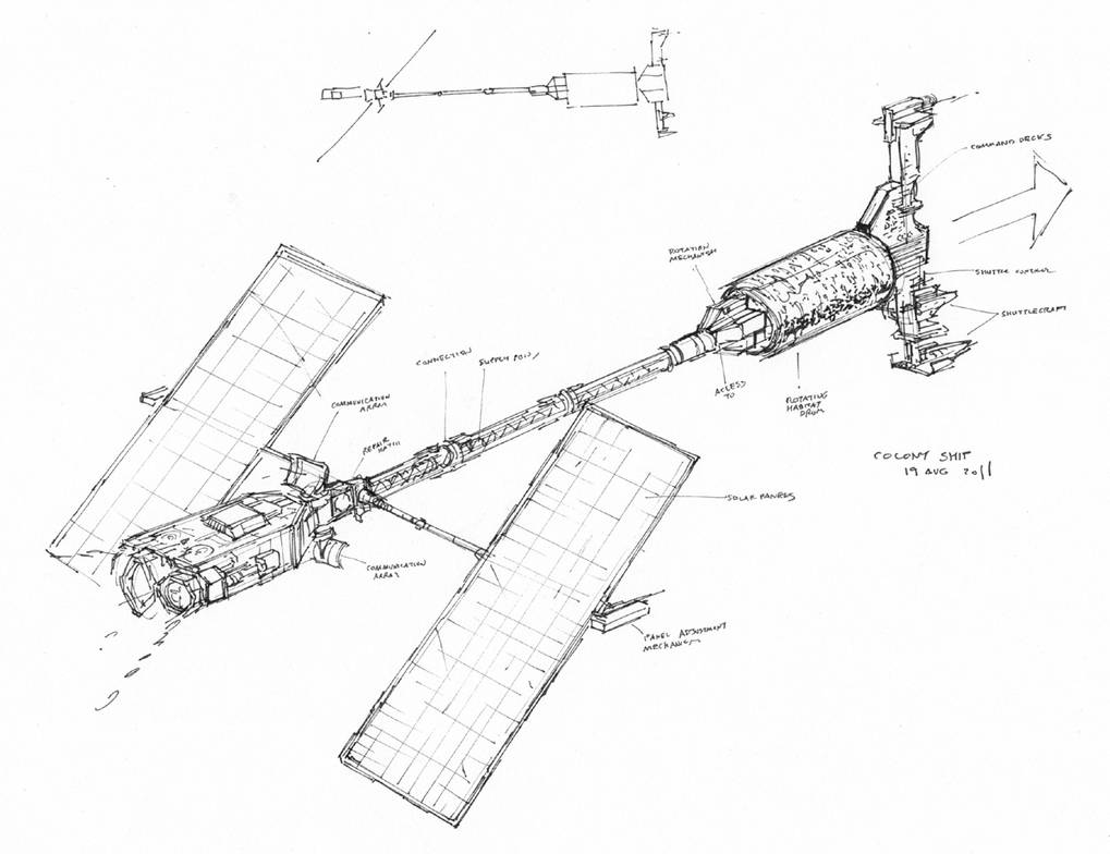 Colony Ship By Neumatic On DeviantArt colony-ship-by-neumatic-on-deviantart