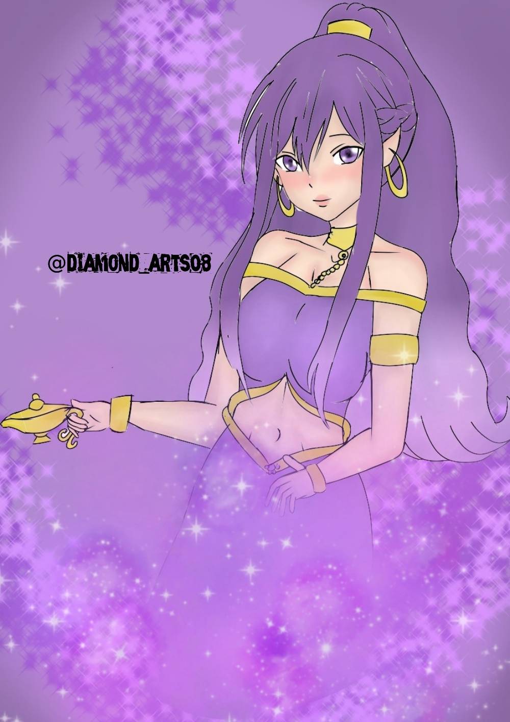 A Anime Girl Genie By Diamondarts08 On Deviantart