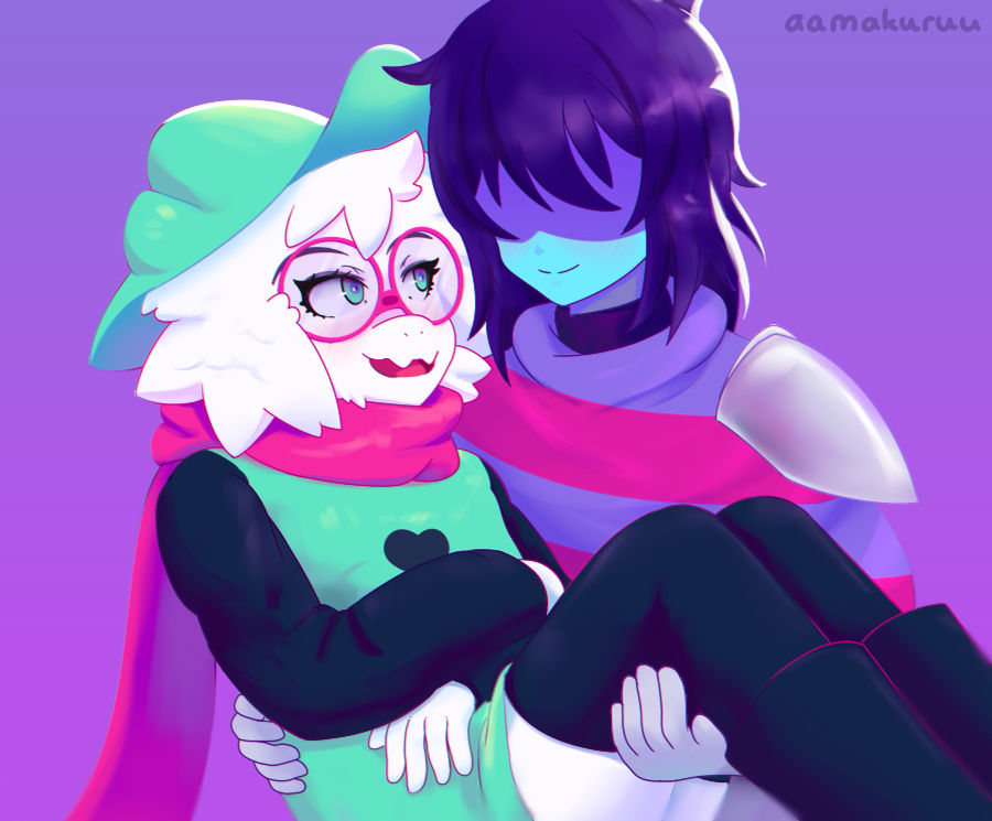 Ralsei And Kris By Aamakuruu On Deviantart