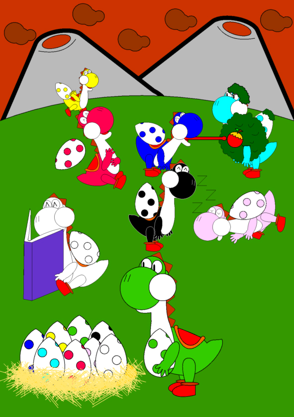 Yoshis by FRaNKKeY on DeviantArt