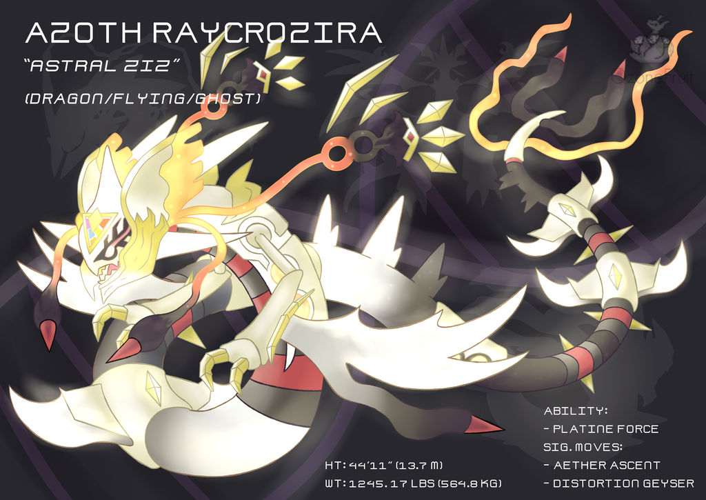Pokefusion M Rayquaza Giratina O U Necrozma By Ozonefruit On Deviantart