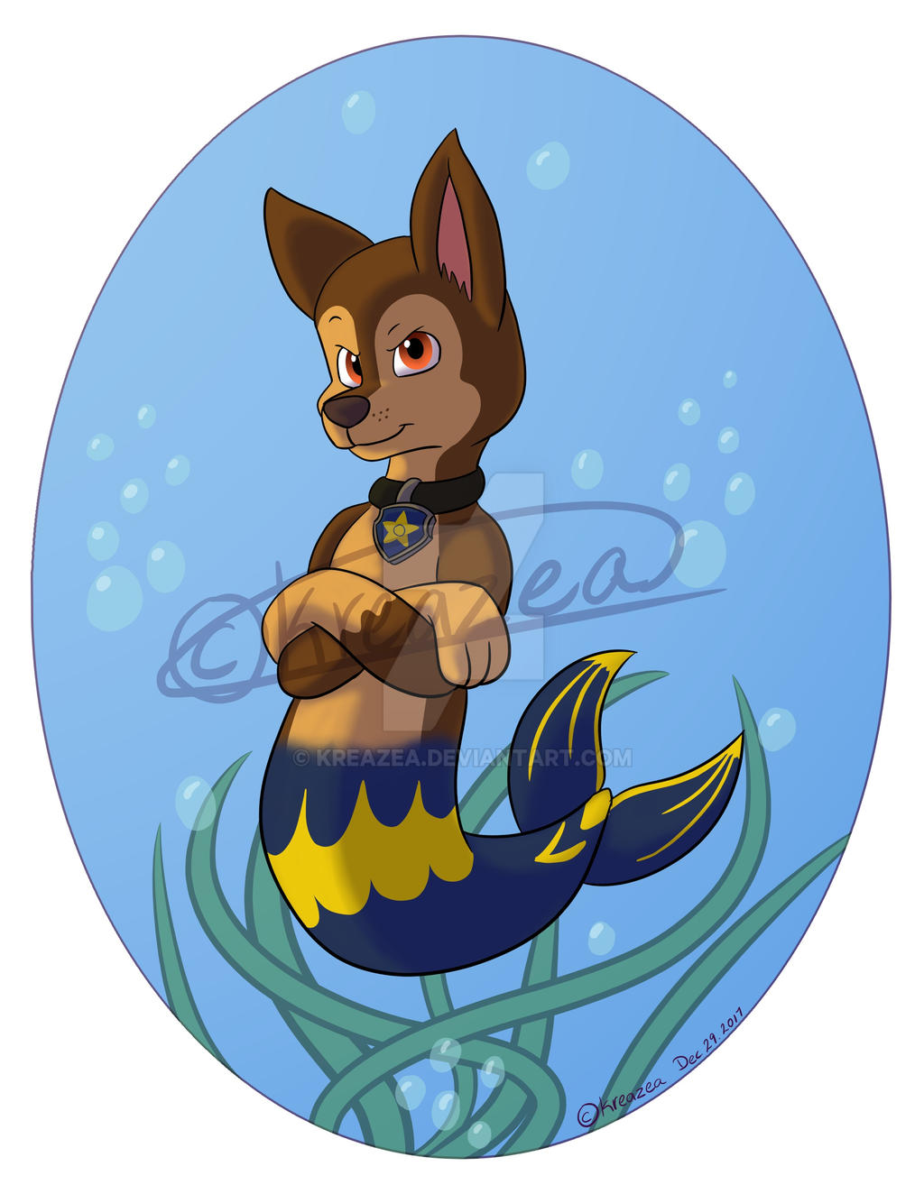Merpup Chase By Kreazea On Deviantart