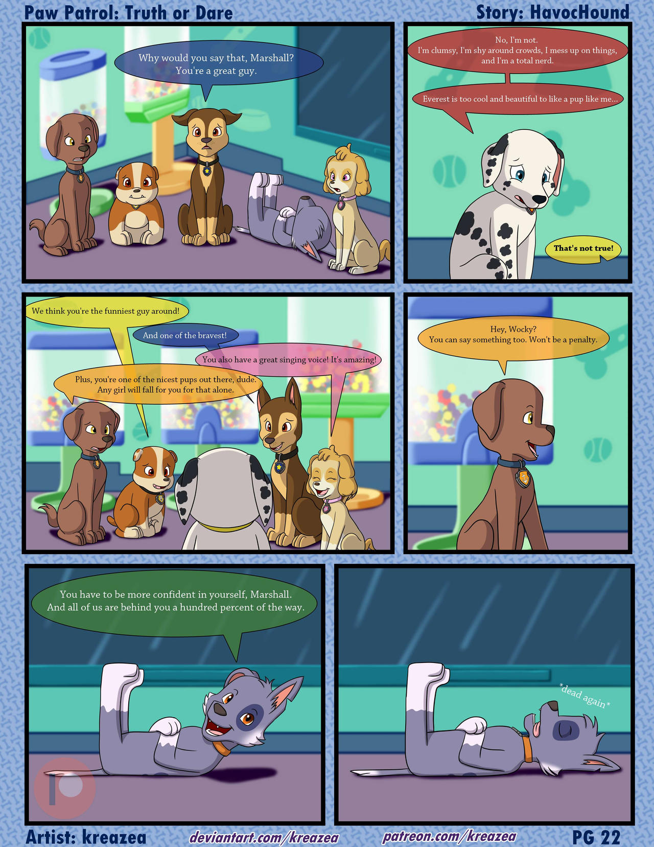 Paw Patrol Comic Truth Or Dare Pg 22 By Kreazea On Deviantart