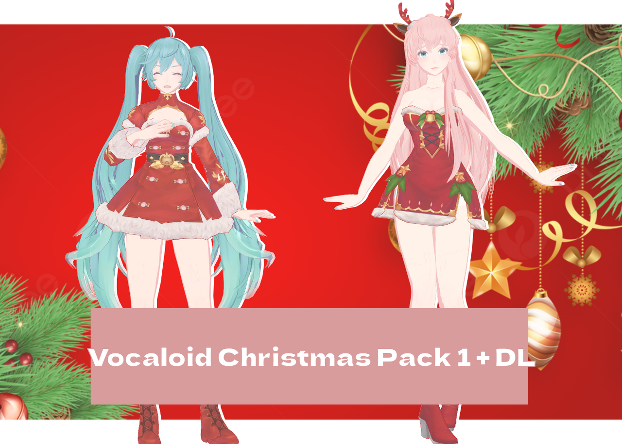 Mmd Vocaloid Christmas Pack 1 Dl By Norchet On Deviantart
