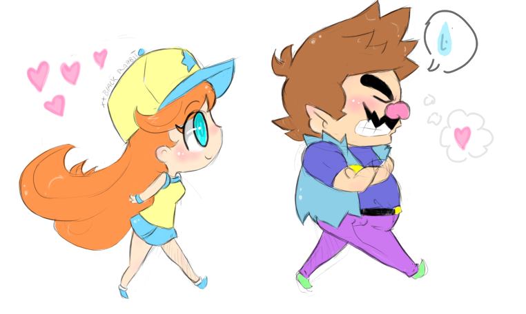 Mona And Wario By Nanii Kin On Deviantart