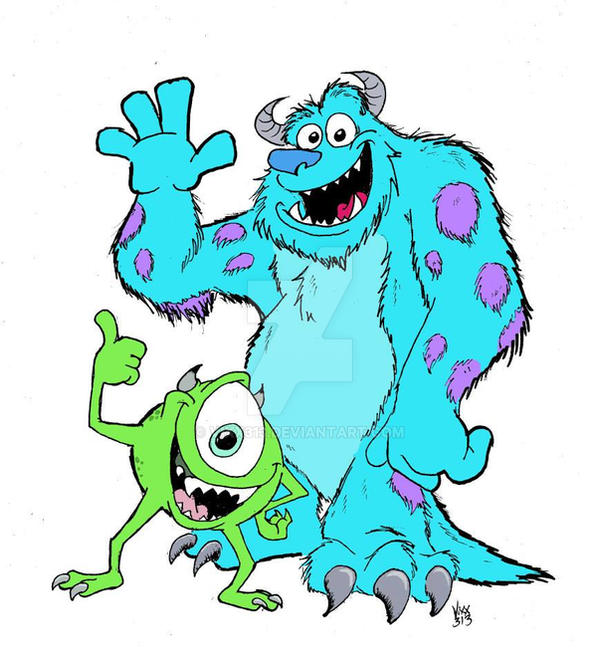 Mike And Sully By Vixx313 On Deviantart