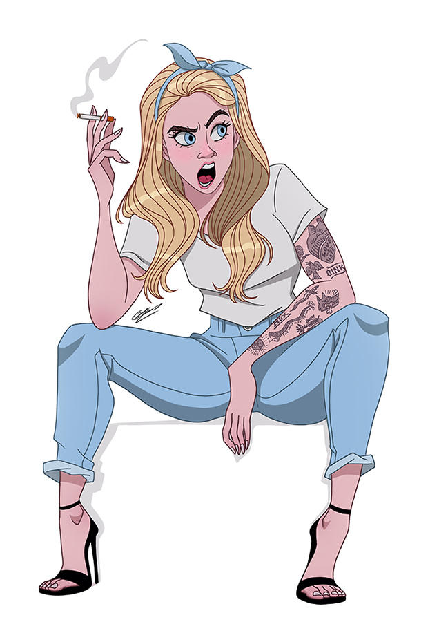 Smokin Girl By Grievousgeneral On Deviantart